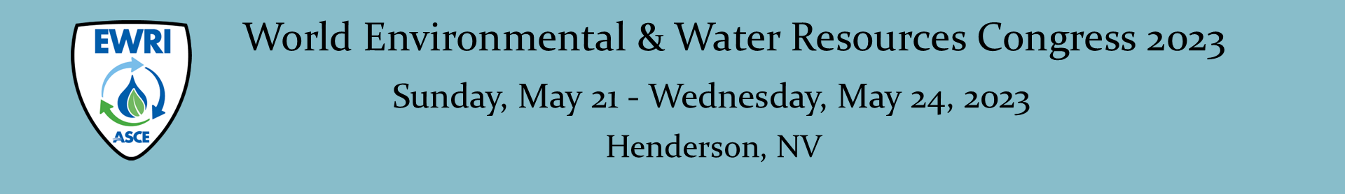 Submitter Login Page - Call for Abstracts - 2023 EWRI Congress